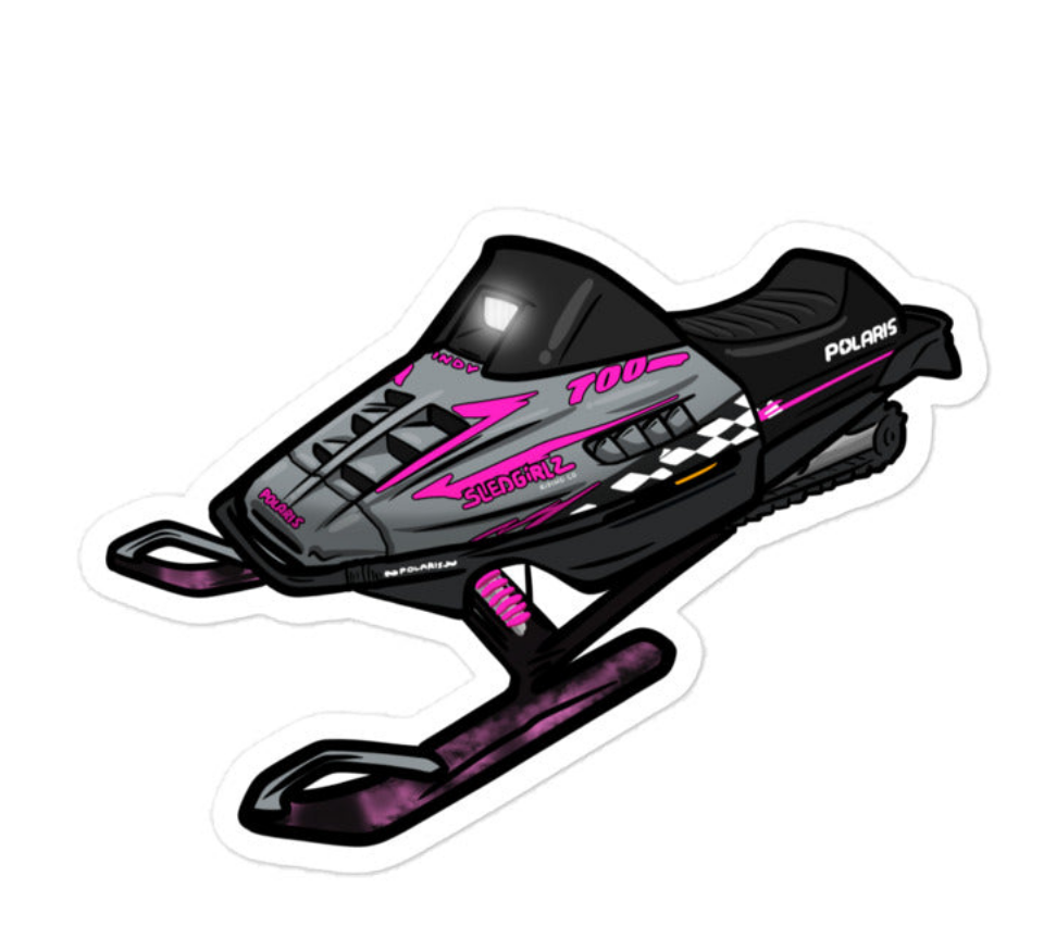 Pink SKS Sticker – Sled Girlz Riding Co.