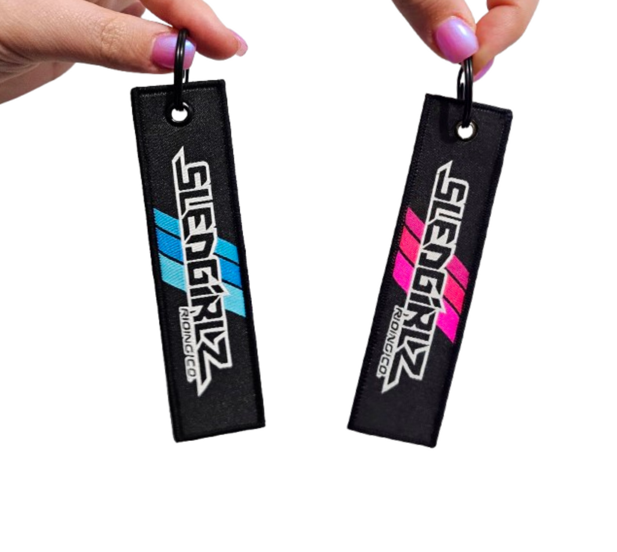 Striped Key Tag – Sled Girlz Riding Co.